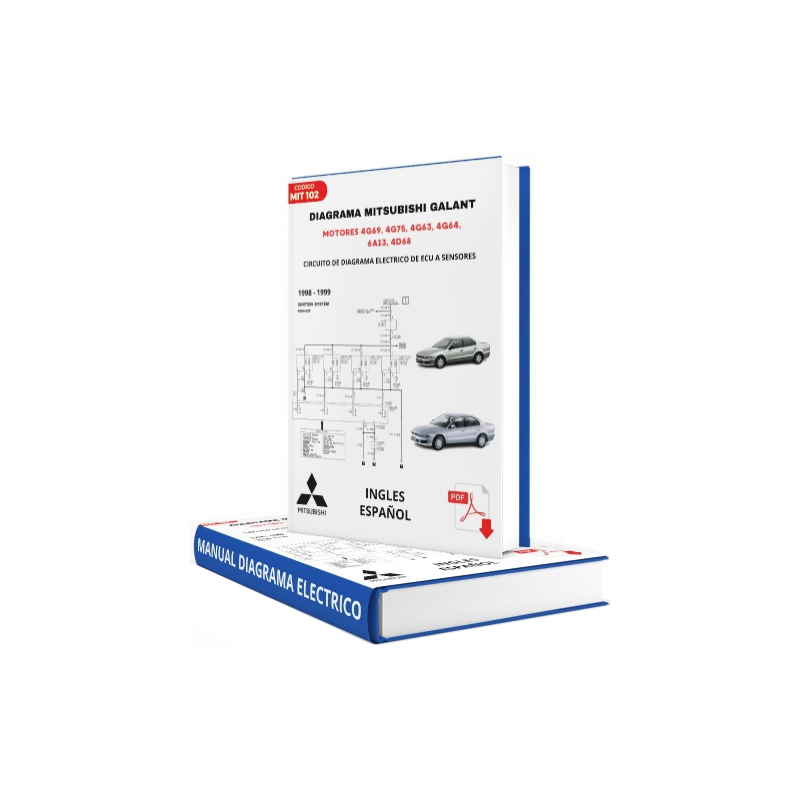 Diagrama Mitsubishi GALANT Motores 4G69, 4G75, 4G63, 4G64, 6A13, 4D68 ...